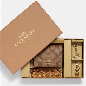 Coach | Bags | Coach Mini Wallet On A Chain In Signature Canvas | Poshmark